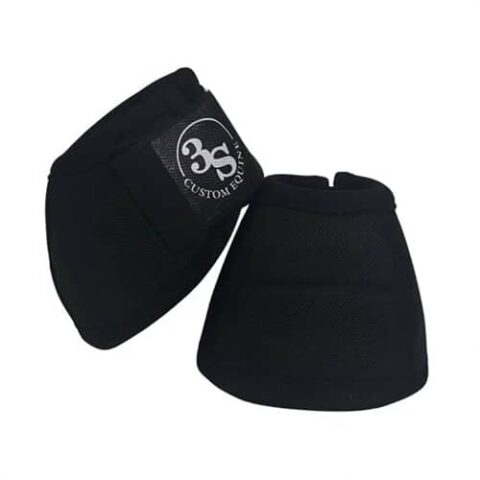 3S Bell Boot – Black – Medium | 3S Custom Equine