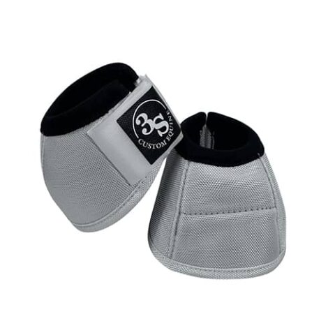 3S Bell Boot – White- Medium | 3S Custom Equine